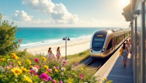 Escapades balnéaires en juin : destinations plage accessibles en train